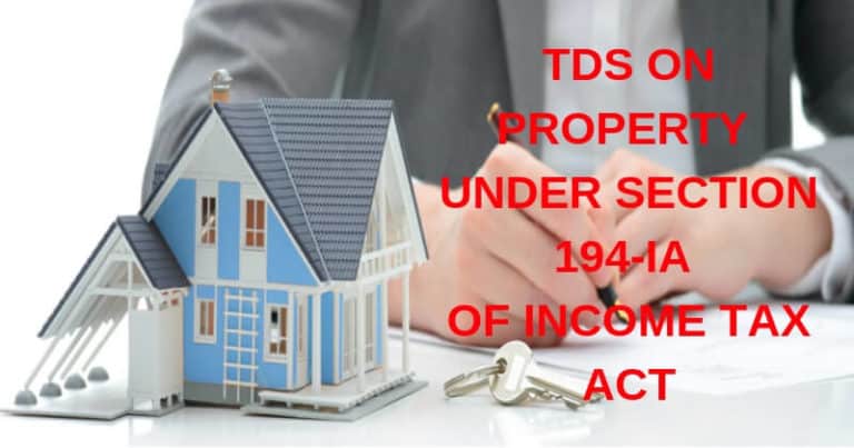 TDS On Purchase Of Property @ 1% Under Section 194 IA